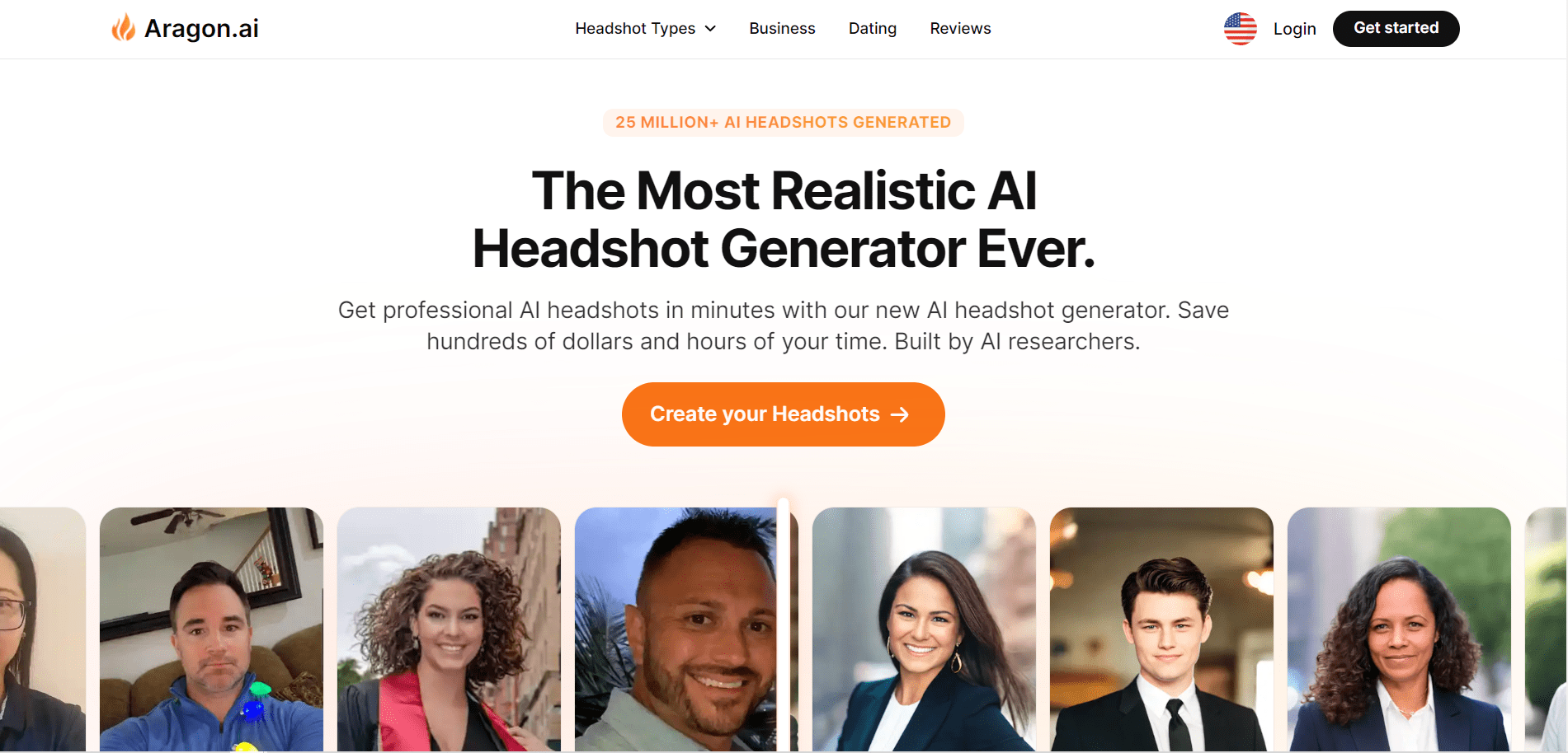 Aragon AI: Professional AI Headshot Generator