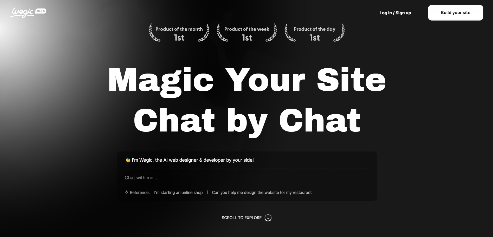 Wegic AI: AI Web Designer & Developer Website Creation