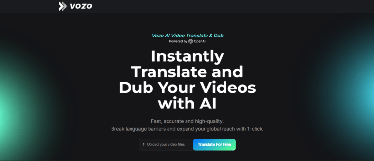 Vozo AI: AI-Powered Video Rewriting and Redubbing