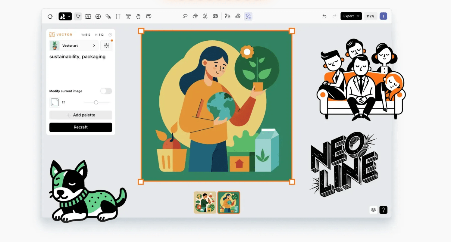 Recraft: AI-Powered Vector Generator for Designers
