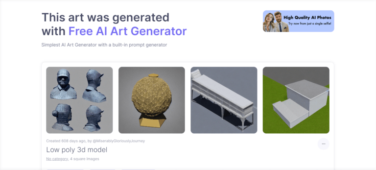 Best AI Low Poly Generators (July 2024) | cutout.pro
