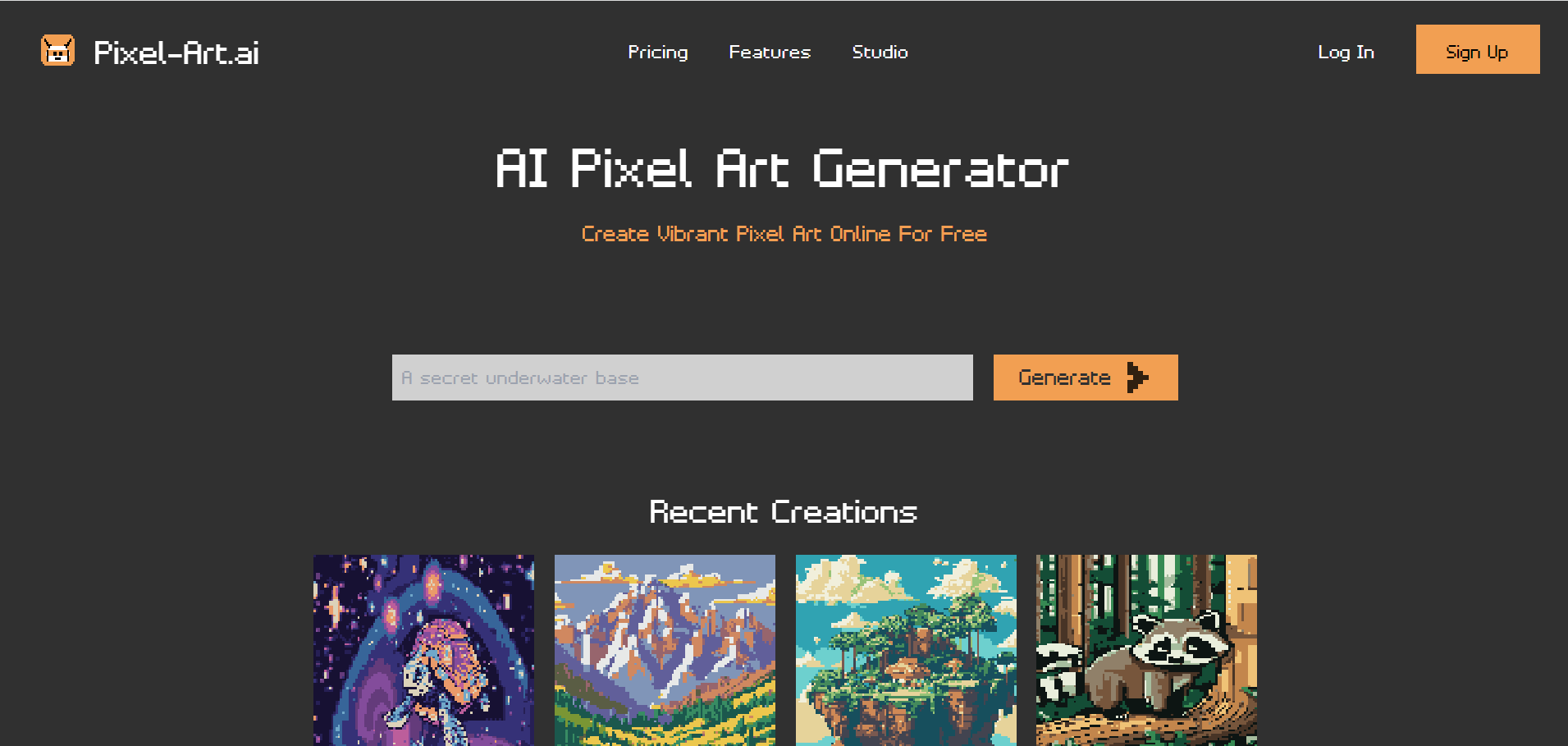 Pixel-Art.ai: Create Vibrant Pixel Art Effortlessly