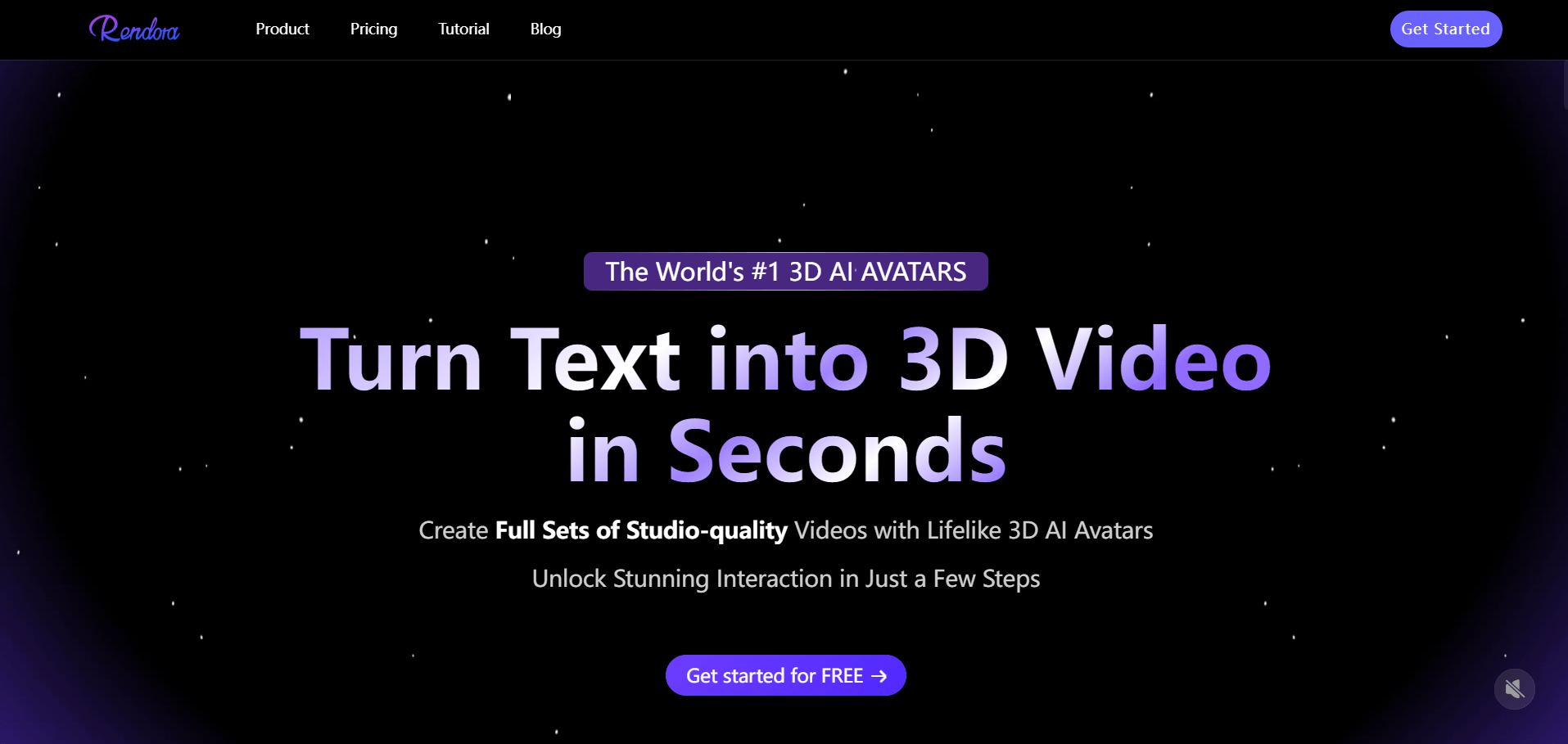 Rendora AI: Transform Text into Stunning 3D Videos Effortlessly